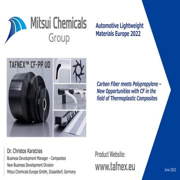 CARBON FIBER MEETS POLYPROPYLENE - NEW OPP0RTUNITIES WITH CF IN THE ...