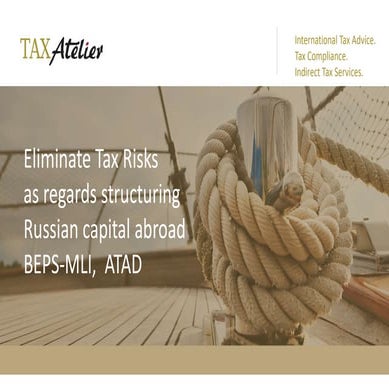 Christos Theophilou presentation slides London 2018 - Eliminate tax ...
