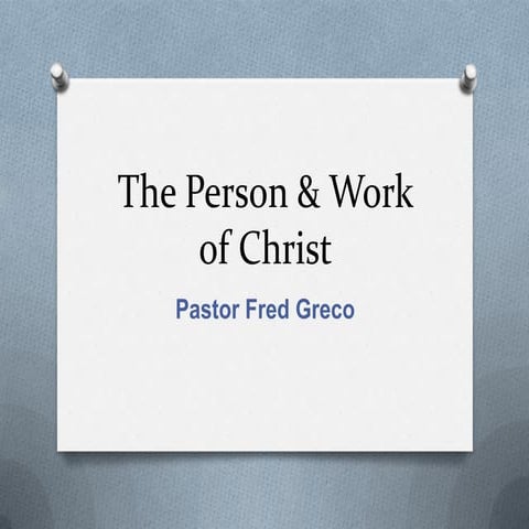 Christ The Mediator | PPTX