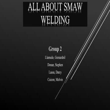All about SMAW | PPT