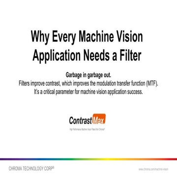 November 2020 Tech Briefs webinar presentation: Why Every Machine Vision Application Needs a ...