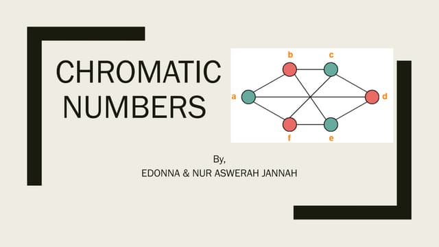 Chromatic Number of a graph in Graph Theory | PPTX