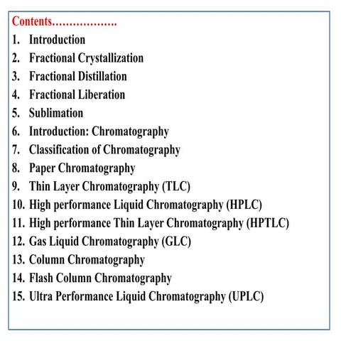 Chromatographic Techniques Pptx Chemistry Science