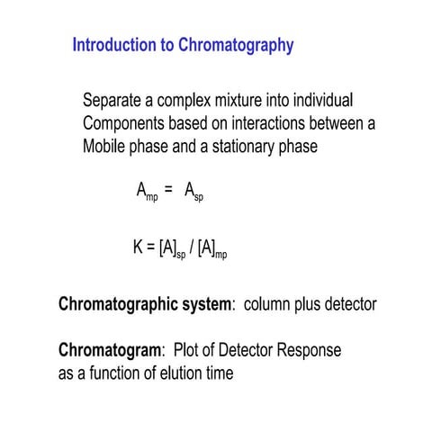 Chromatography | PPT | Chemistry | Science