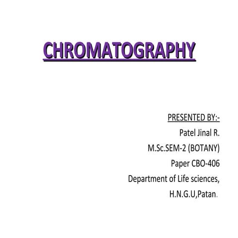 Chromatography | PPT