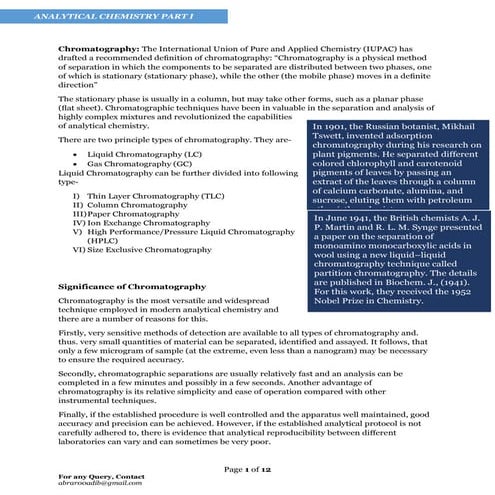 Chromatography | PDF