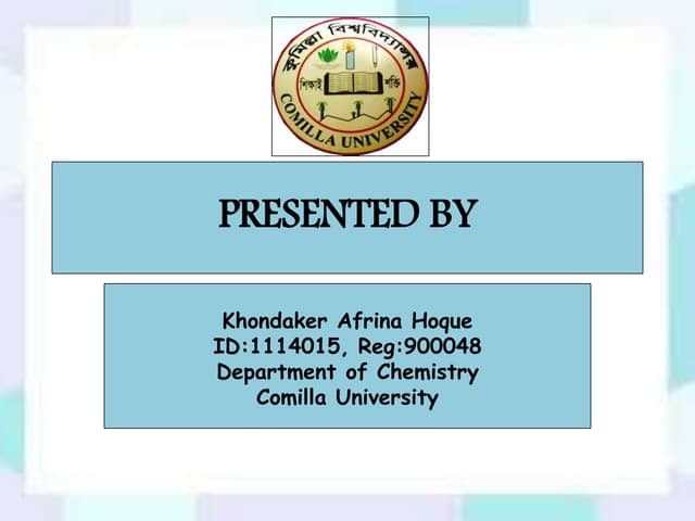 Gas chromatography mass spectrometry (GC-MS) | PPTX