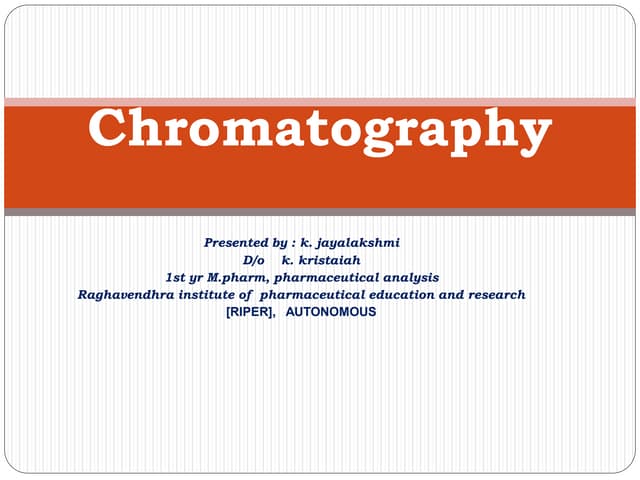 TLC, thin layer chromatography | PPT