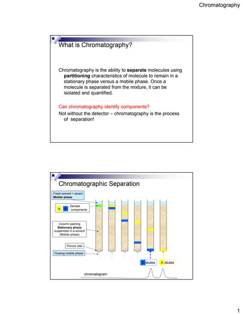 Chromatography (1) | PPT