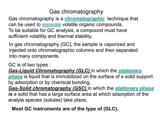 Column in gas chromatography | PPTX