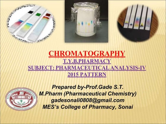 Thin Layer Chromatography and High Performance Thin Layer ...