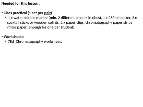 Separation Of Mixtures Ppt Chemistry Science