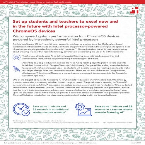 Set up students and teachers to excel now and in the future with Intel ...