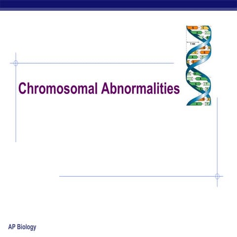 Chromosomal abnormalities | PPT