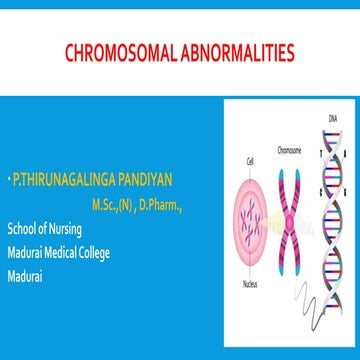 CHROMOSOMAL ABNORMALITIES | PPTX