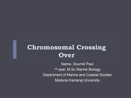 CROSSING OVER PPT | PPTX