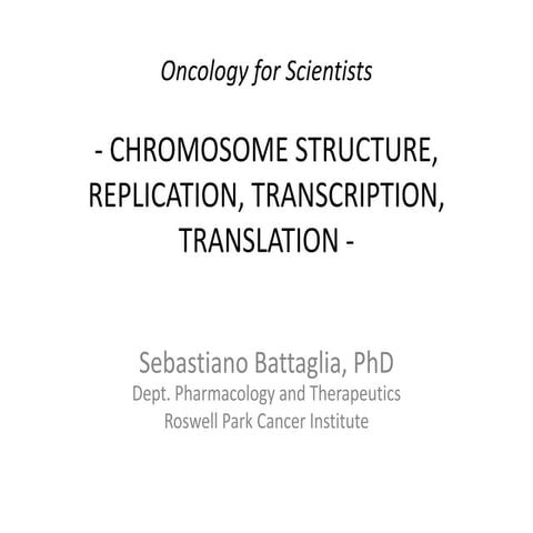 CHROMOSOME.pdf cell division DNA cancers | PPT