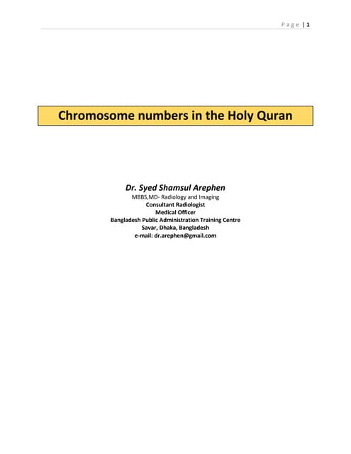 Decoding the Quran using Prime Numbers | PPT