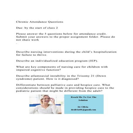 Chronic Attendance QuestionsDue by the start of class 2.docx
