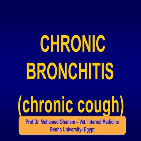 Chronic bronchitis | PDF