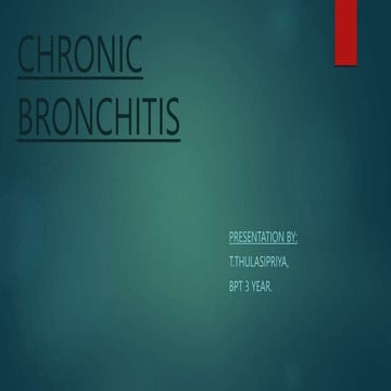 CHRONIC BRONCHITIS | PPTX