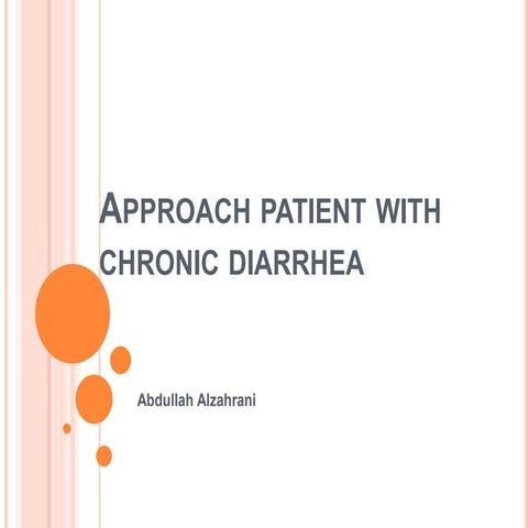 Chronic Diarrhea Causes