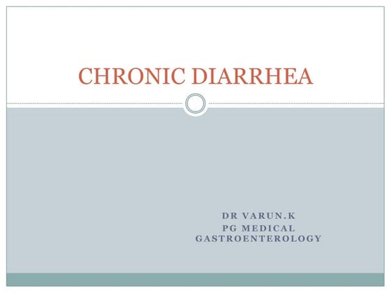 Pathophysiology of diarrhea | PPT | Digestive Disorders | Diseases and ...