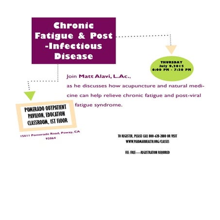 Chronic Fatigue & Post-Infectious Disease | PDF