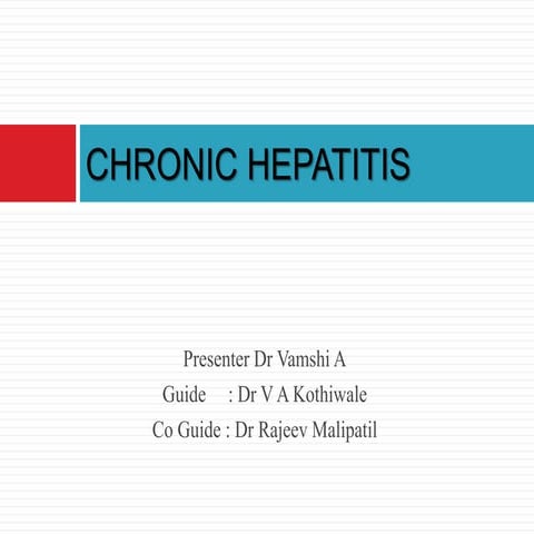 Chronic hepatitis | PPTX
