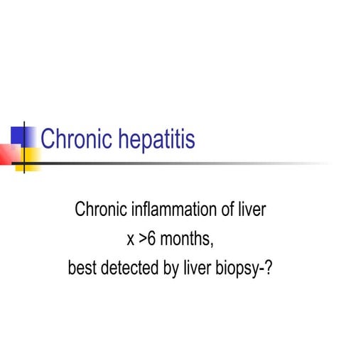 Chronic hepatitis | PPT