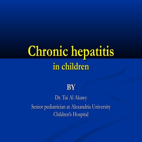 Chronic hepatitis | PPT