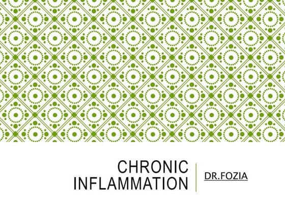chronic inflammation | PPTX