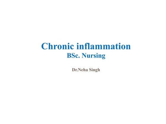 Chronic inflammation-1 mbbs ppt pathology.pdf | Biological Sciences ...