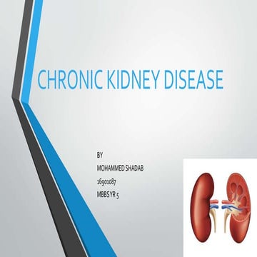 Chronic kidney disease | PPTX
