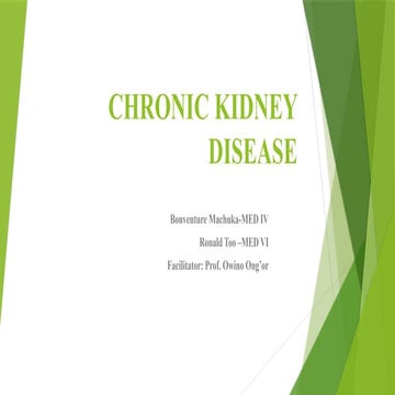 CHRONIC KIDNEY DISEASE.pptx............. | PPTX