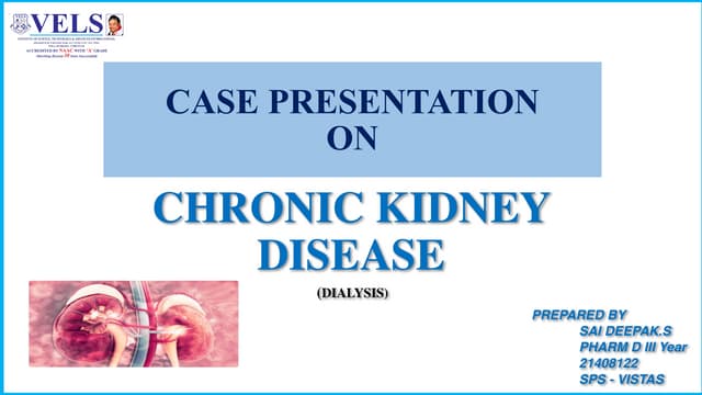 Case presentation on ESRD | PPTX