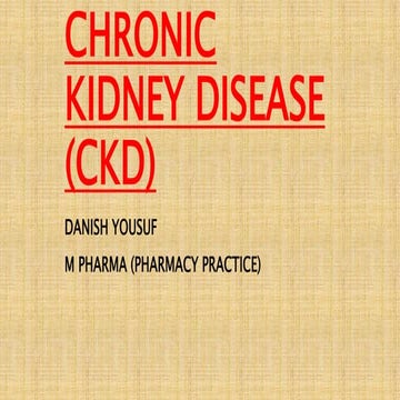 CHRONIC KIDNEY DISEASE (CKD) for medical students.pptx | Endocrine and Metabolic Diseases ...
