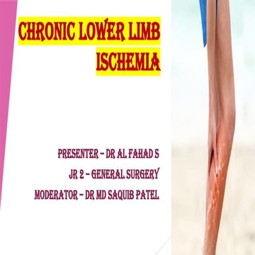 CHRONIC LOWER LIMB ISCHEMIA new.pptxTypes , clinical features | PPT
