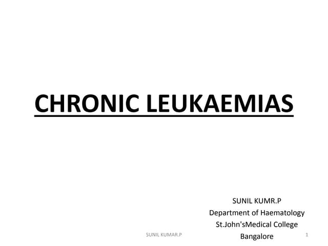 Chronic myeloid leukemia (CML) | PPT