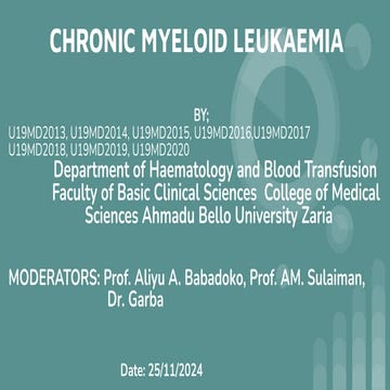 Chronic myeloid leukemia (CML) | PPT