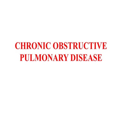 Obstructive Lung Diseases | PPTX
