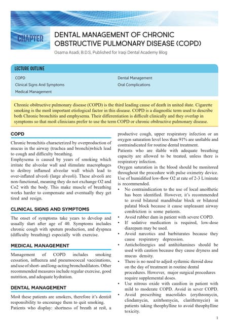 Case presentation of COPD ( Chronic Obstructive Pulmonary Disease ) | PPT