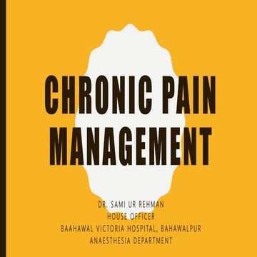 Pain management | PPTX