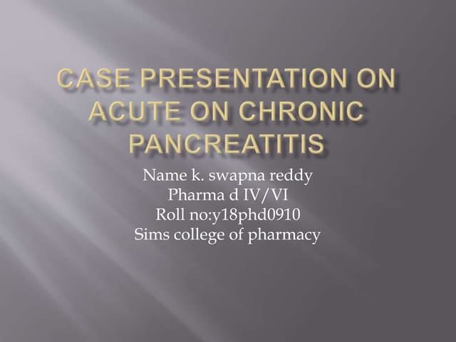 a case study on tonsillitis | PPTX