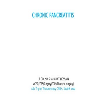 Chronic pancreatitis | PPT