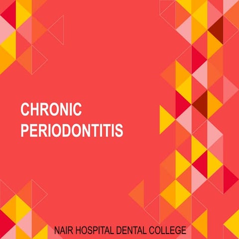 chronic PERIODONTITIS definition and pathophysiology | PPTX
