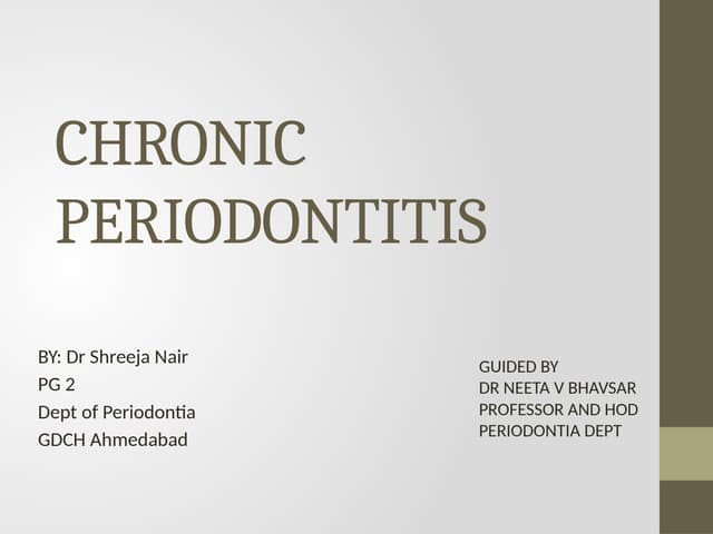 Periodontitis | PPTX