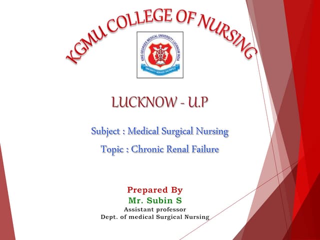 Chronic Kidney Disease (CKD) | PPTX