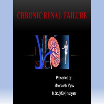 End stage renal disease and its management | PPTX