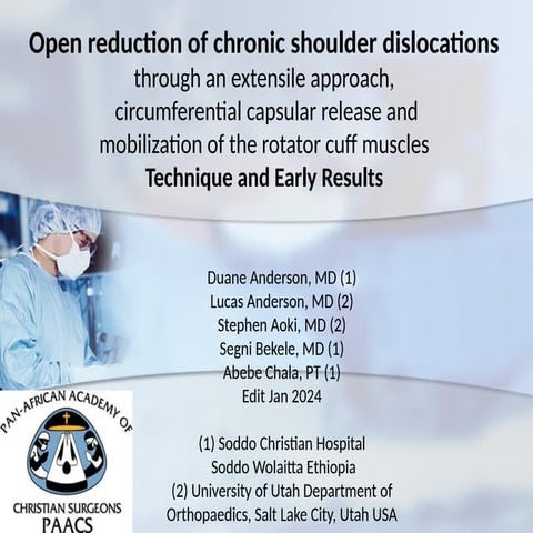 Chronic shoulder dislocation, bedru2020.pptx
